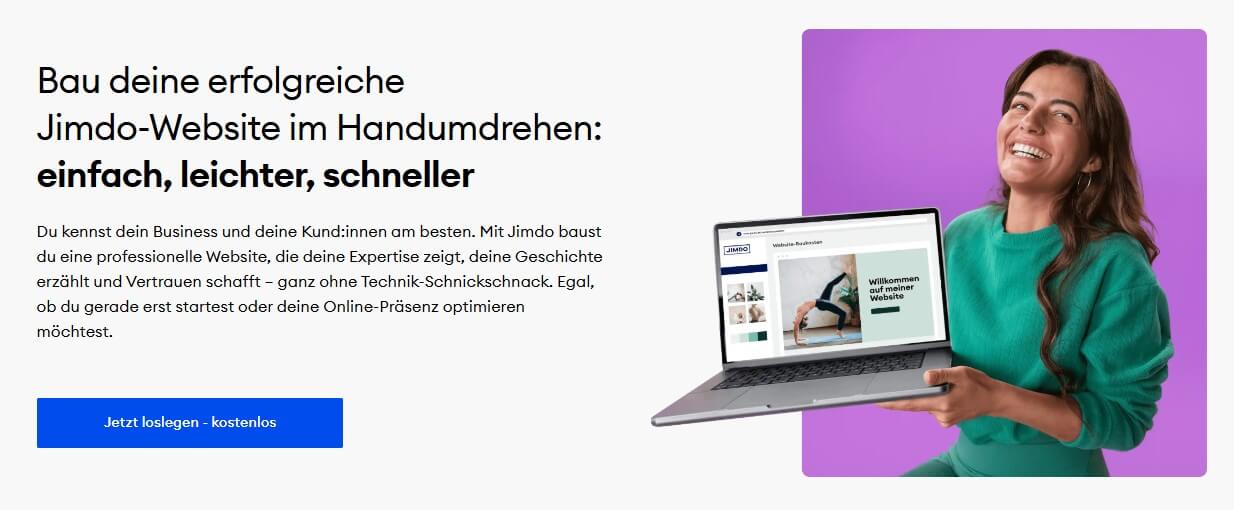 Jimdo kostenlos 2026 🆓 Funktionen, Grenzen & Upgrades