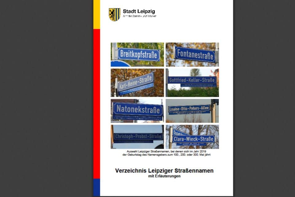 Leipzigs komplettes Straßenverzeichnis ist jetzt online · Leipziger Zeitung