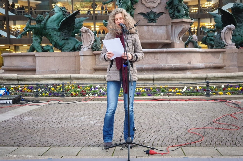 Kundgebung gegen rechte Verlage auf der Leipziger Buchmesse · Leipziger ...