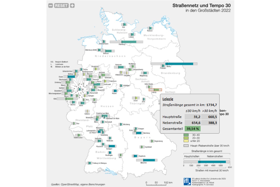 Posta3 Geschwindigkeitsbegrenzung Karte