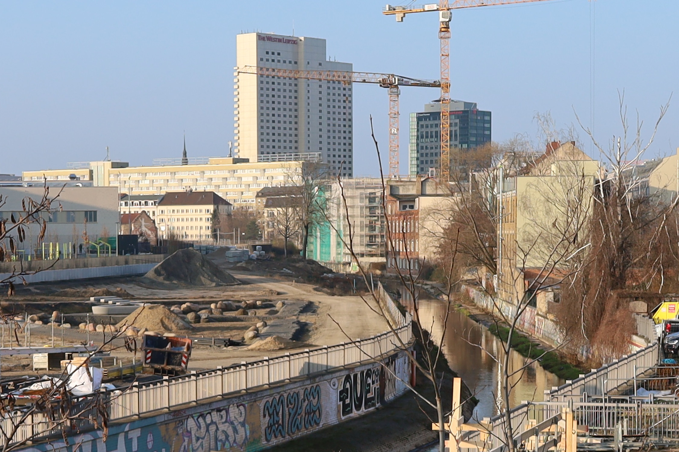 Petition zur steinernen Parthe: Wenigstens ein Stück Ufermauer weicht ...